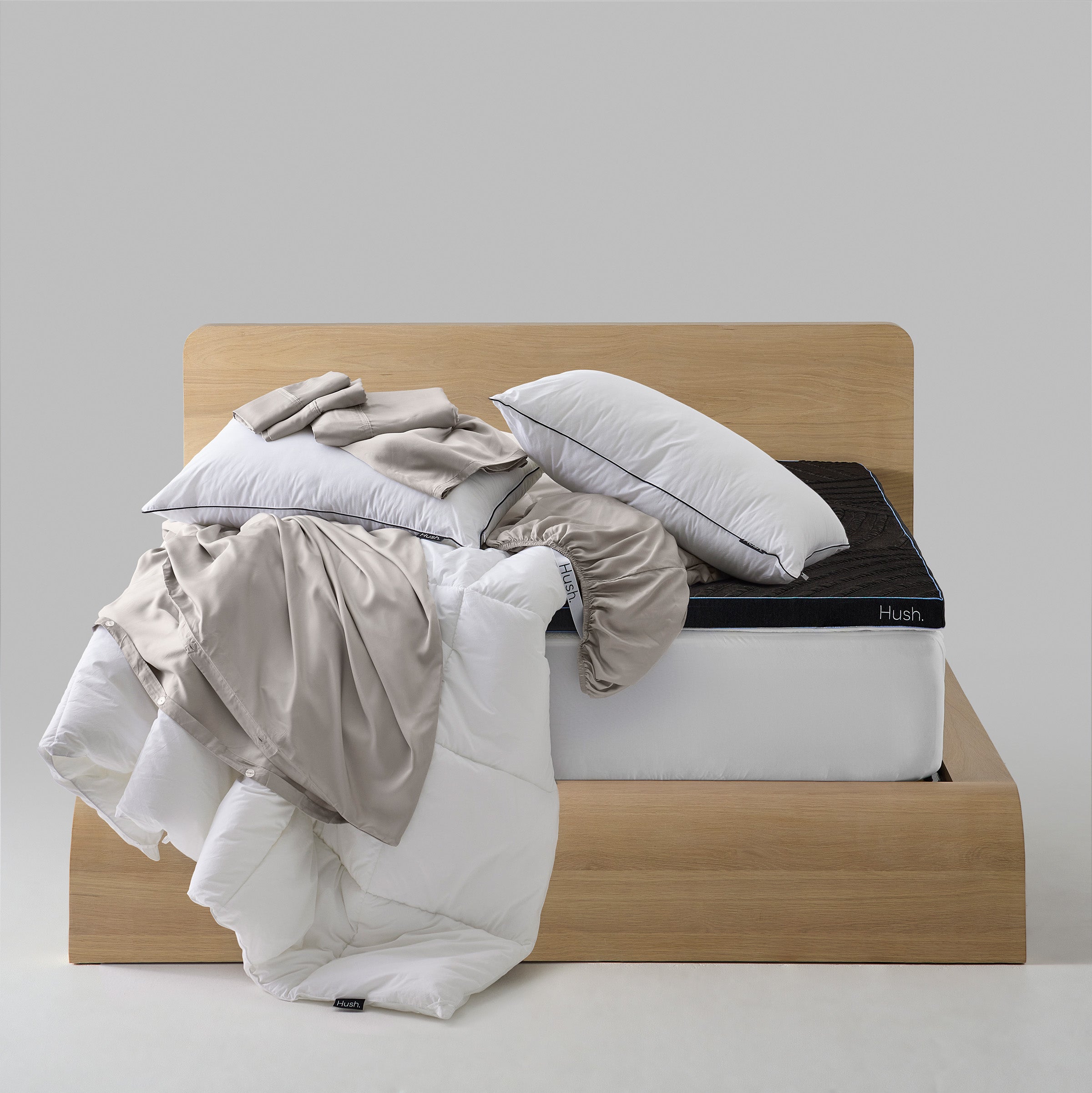 Ensemble literie et surmatelas Iced : surmatelas, oreiller et plus | Hush