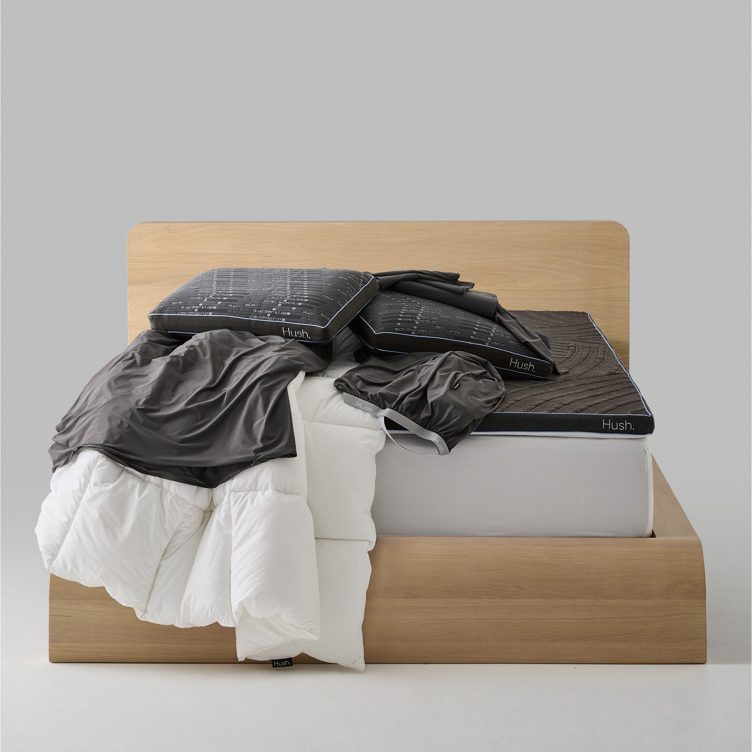 Our Coolest Bedding & Topper Set: The Graph-Iced Bundle | Hush Canada